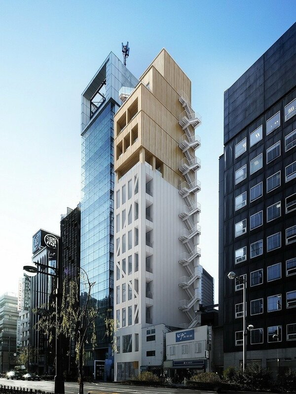 Retail and office building to be developed partly using wood in Ginza ...